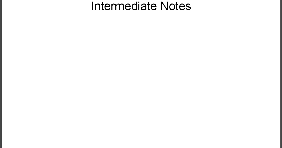 AQA A2 Computer Science Intermediate Notes I - PMT Education