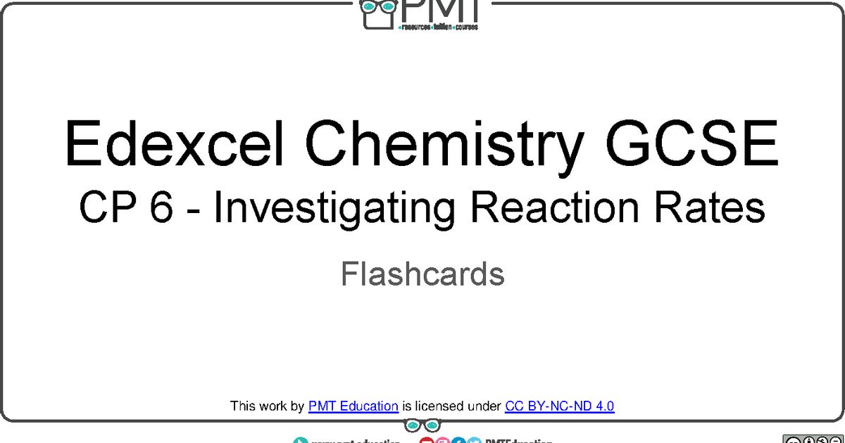 Flashcards Practical Skills Edexcel Chemistry Gcse Pmt Education