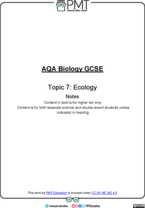 Detailed Notes - Bundle - AQA Biology GCSE - PMT Education