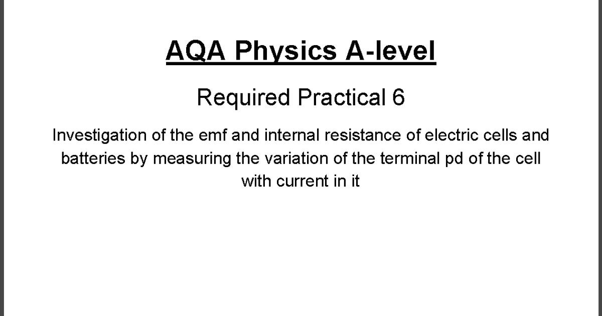 Notes - Practical Skills - AQA Physics A-Level - PMT Education