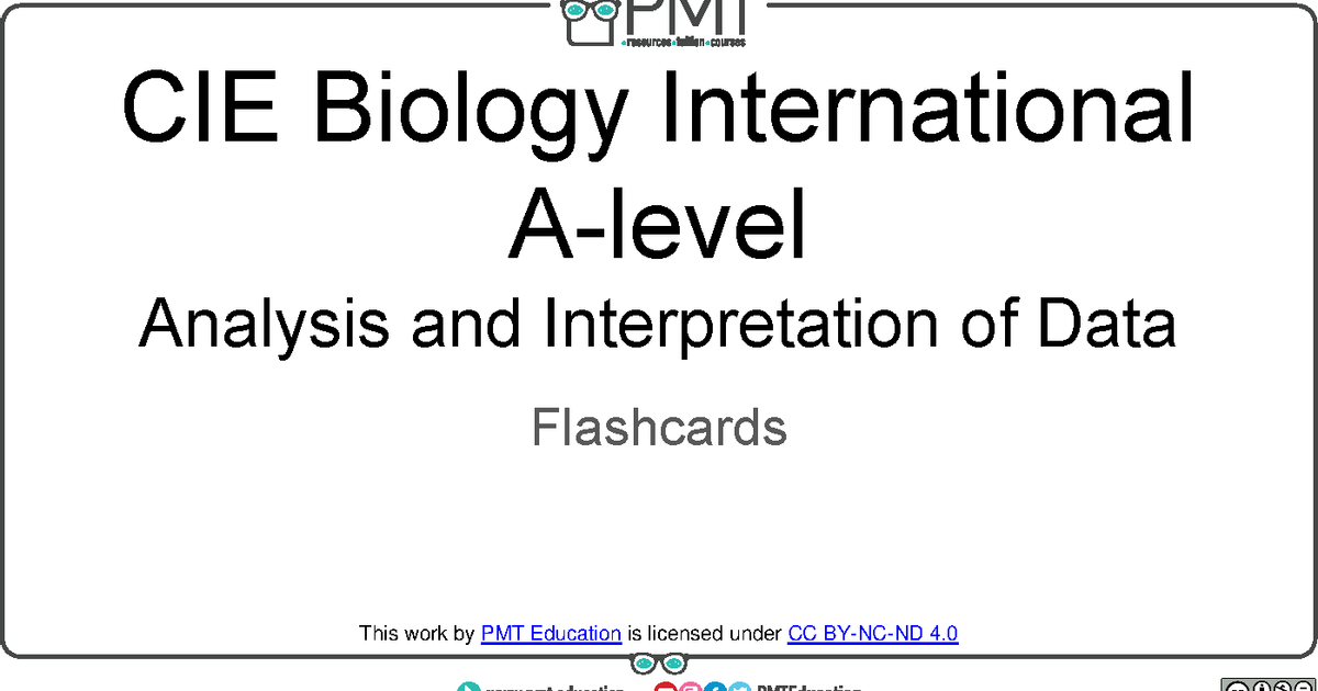 Flashcards - Practical Skills - CAIE Biology A-Level - PMT Education