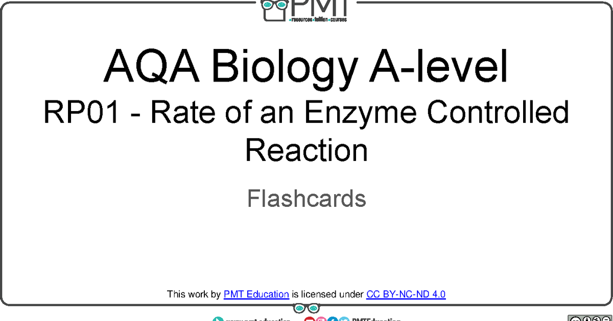 Flashcards - Practical Skills - AQA Biology A-Level - PMT Education