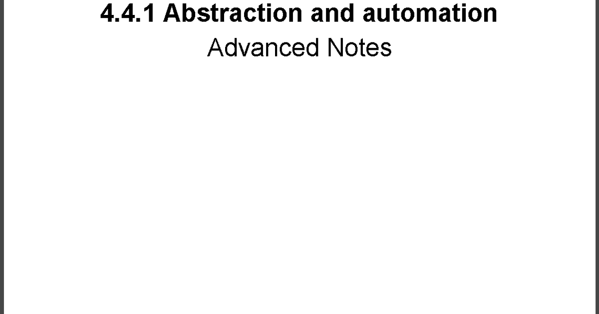 Bundle - Theory of Computation - AQA - PMT Education