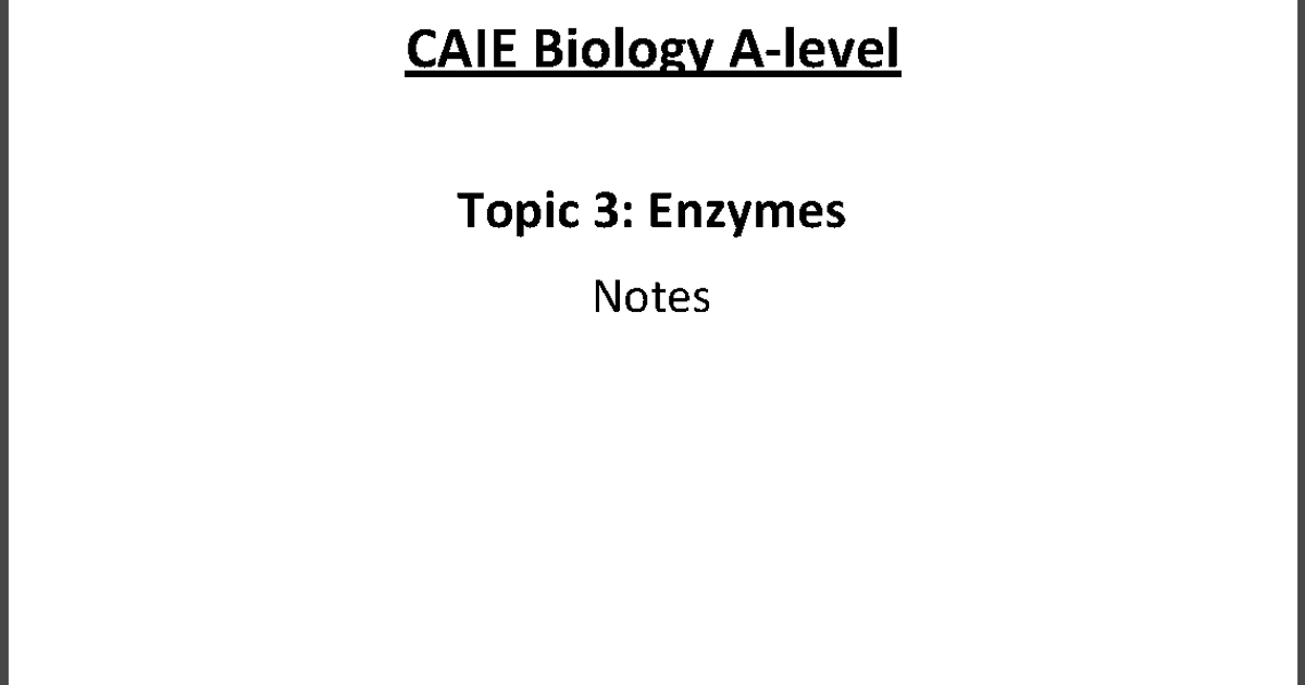 Summary Notes - Bundle - CAIE Biology A-Level - PMT Education