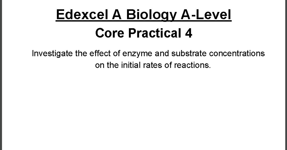 Notes - Practical Skills - Edexcel (A) Biology A-Level - PMT Education