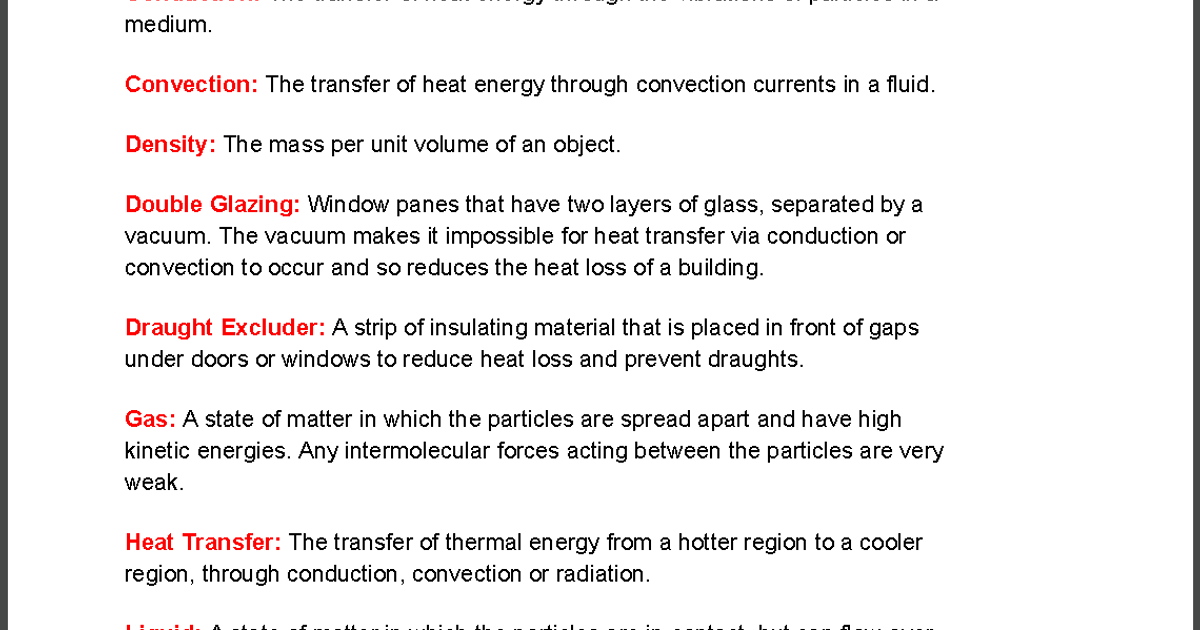 Definitions - Bundle - WJEC (Wales) Physics GCSE - PMT Education