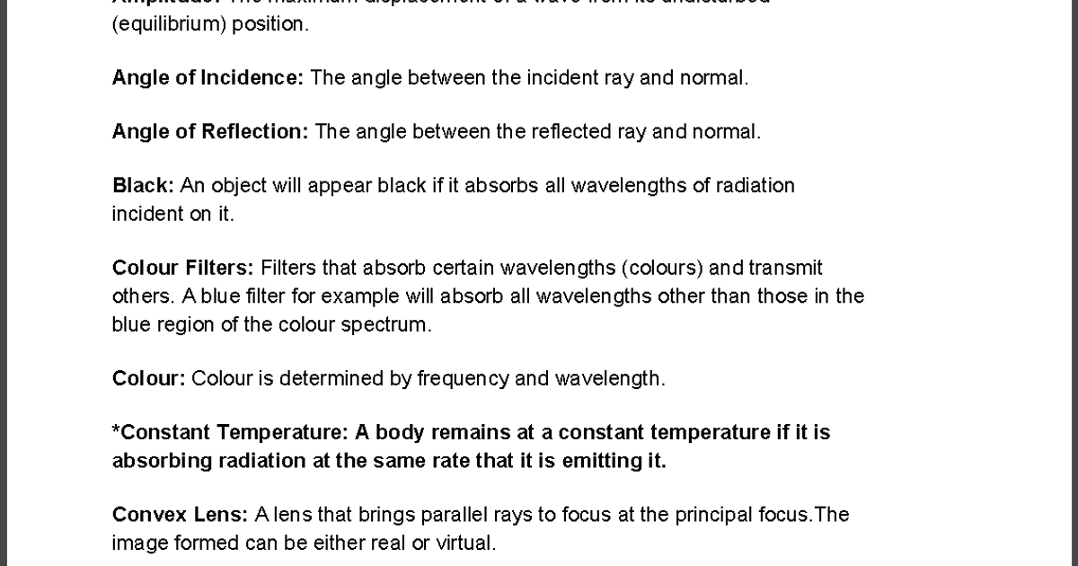 Definitions - Bundle - AQA Physics GCSE - PMT Education