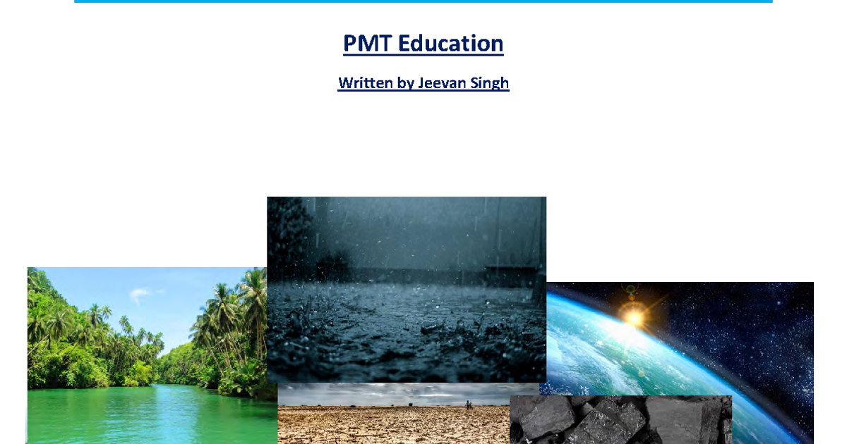 Notes - Bundle - WJEC Geography A-Level - PMT Education