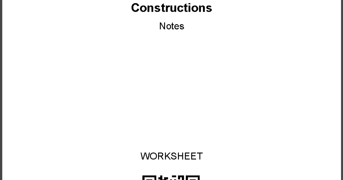 Notes - Properties and Constructions - Geometry - PMT Education
