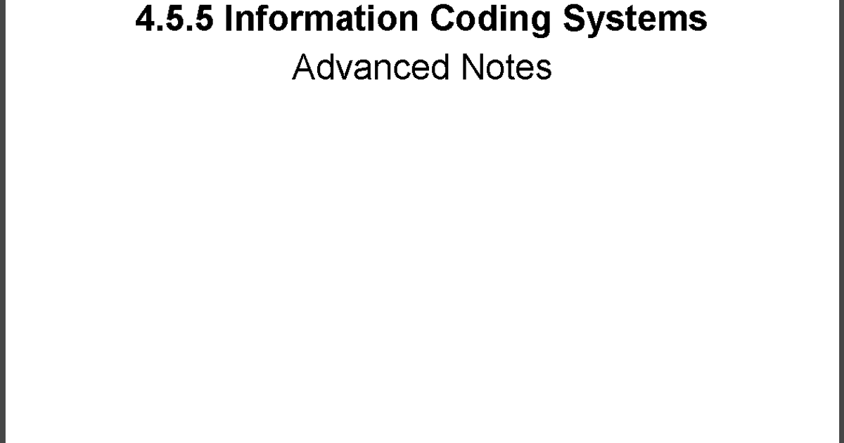 AQA A-Level Computer Science Advanced Notes I - PMT Education