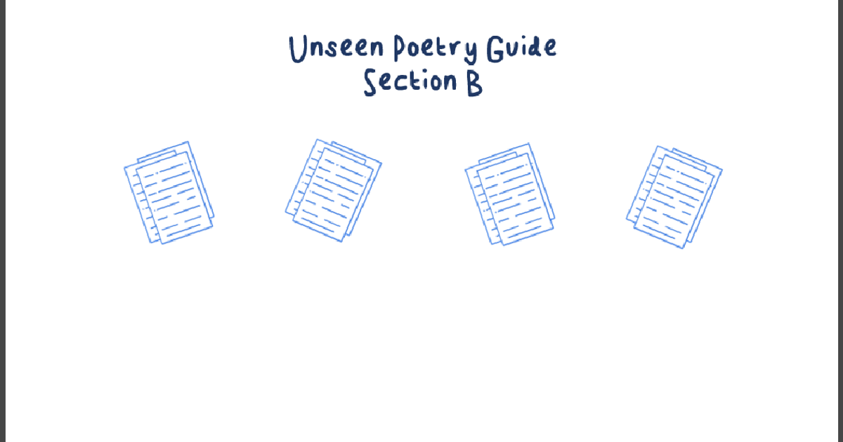 Guide - Unseen Poetry - Edexcel - PMT Education