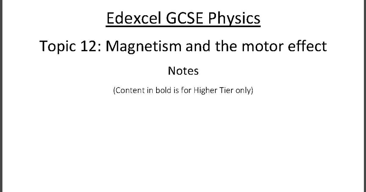 Summary Notes - Bundle - Edexcel Physics GCSE - PMT Education