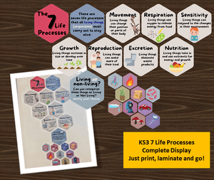 KS3 - 7 Life Processes - Display Pack - PMT Education
